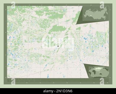 Kurgan, region of Russia. Open Street Map Stock Photo - Alamy