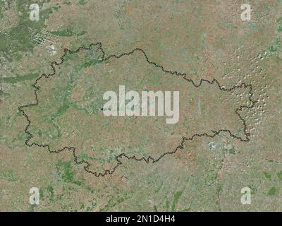 Kursk, region of Russia. High resolution satellite map. Locations and ...