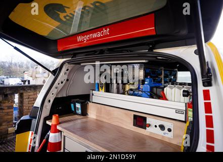 THE HAGUE - Interior of the new electric roadside assistance vehicle ...