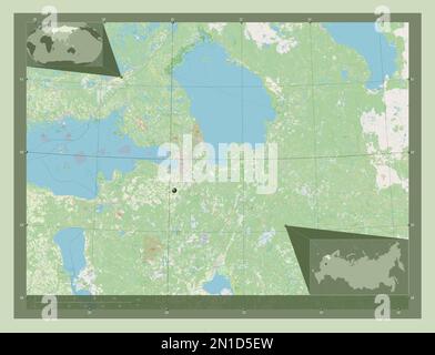 Leningrad, region of Russia. Open Street Map Stock Photo - Alamy