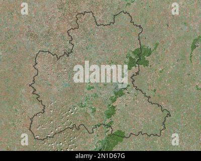 Lipetsk, region of Russia. High resolution satellite map. Locations and ...