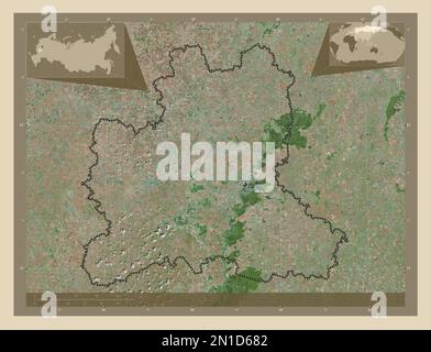 Lipetsk, region of Russia. High resolution satellite map Stock Photo ...