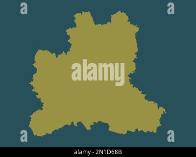 Lipetsk, region of Russia. Solid color shape. Locations and names of ...