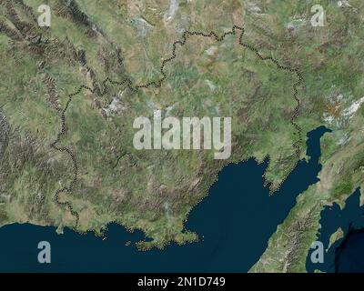 Maga Buryatdan, region of Russia. High resolution satellite map ...