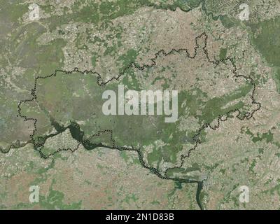 Mariy-El, republic of Russia. High resolution satellite map. Locations ...