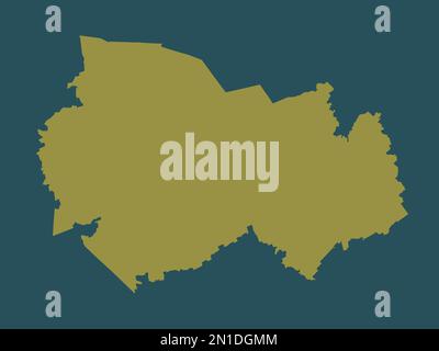 Shape of Novosibirsk, region of Russia, with its capital isolated on ...