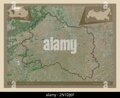 Orel, region of Russia. High resolution satellite map Stock Photo - Alamy