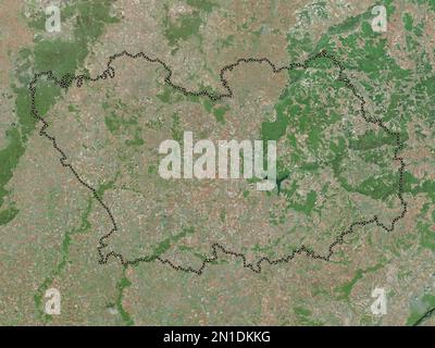 Penza, region of Russia. High resolution satellite map. Locations and ...