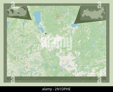 Pskov, region of Russia. Open Street Map Stock Photo - Alamy