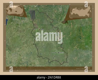 Pskov, region of Russia. Low resolution satellite map Stock Photo - Alamy
