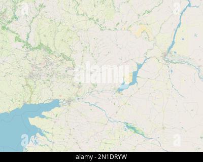 Rostov, region of Russia. Open Street Map. Locations and names of major ...