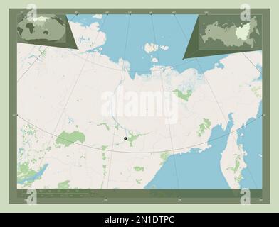 Sakha, republic of Russia. Open Street Map Stock Photo - Alamy