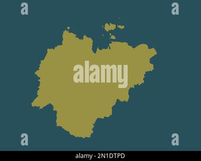 Sakha, republic of Russia. Solid color shape. Locations of major cities ...