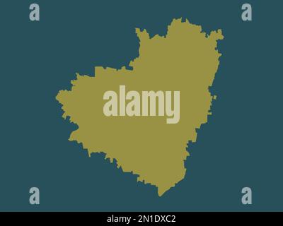 Samara, region of Russia. Solid color shape. Locations and names of ...