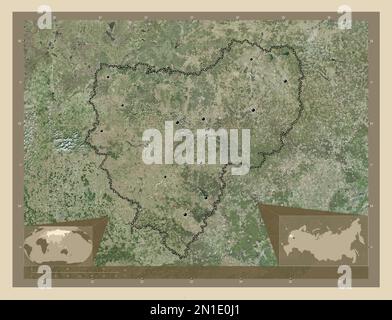Smolensk, region of Russia. High resolution satellite map Stock Photo ...