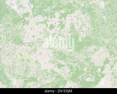 Smolensk, region of Russia. Open Street Map. Locations of major cities ...