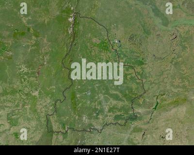 Sverdlovsk, region of Russia. Low resolution satellite map. Locations ...