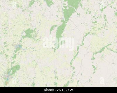 Tambov, region of Russia. Open Street Map. Locations and names of major ...