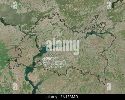 Tatarstan, republic of Russia. High resolution satellite map. Locations ...