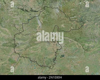 Tyumen', region of Russia. High resolution satellite map. Corner ...