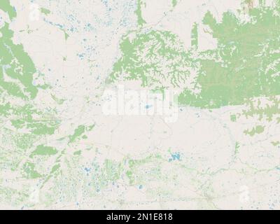 Tyumen', region of Russia. Open Street Map. Locations of major cities ...