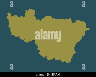 Vladimir, region of Russia. Solid color shape. Locations of major ...