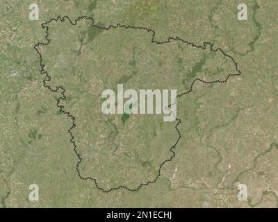 Voronezh, region of Russia. Low resolution satellite map. Locations and ...