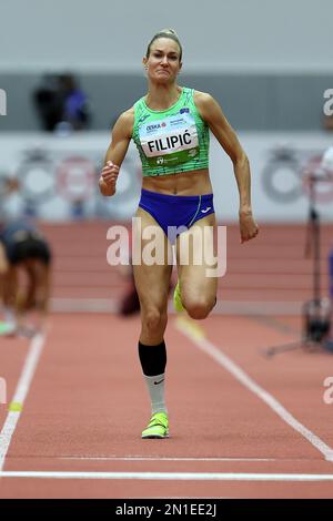 Neja Filipic of Slovenia competes in the Women's Triple Jump Final ...