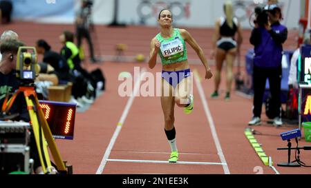Neja Filipic of Slovenia competes in the Women's Triple Jump Final ...