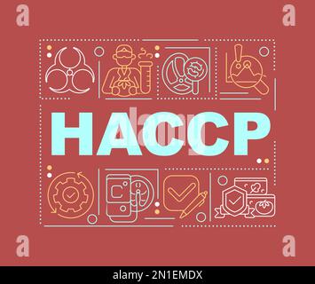 HACCP banner web icon vector illustration concept for hazard analysis ...