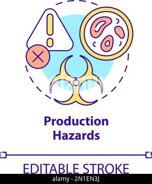 Food safety hazards concept icon Stock Vector Image & Art - Alamy