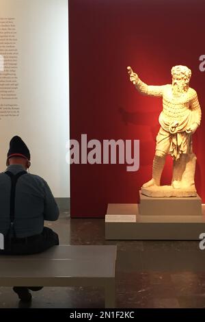 Statue of Ancient Greek Actor Altes Museum Berlin Stock Photo - Alamy