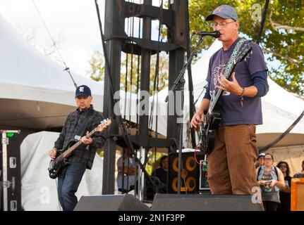 Jeff Dimpsey and Matt Talbott of Hum seen at Riot Fest & Carnival in ...