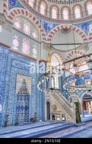 Interior, Rustem Pasa Mosque, Istanbul, Turkey Stock Photo - Alamy