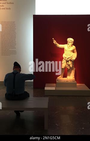 Statue of Ancient Greek Actor Altes Museum Berlin Stock Photo - Alamy
