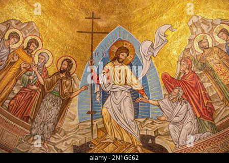 Painting depicting the Resurrection of Jesus Christ by El Greco (1541 ...