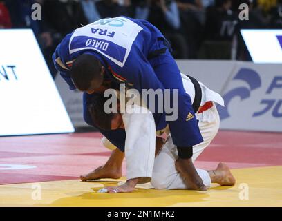 Alpha Oumar Diallo of France and Nugzari Tattalashvili of UAE during ...