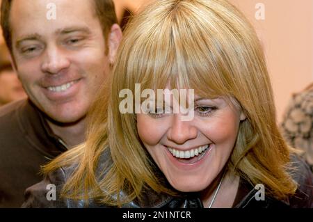 Sally Lindsay photographed with Peter Kay during his iconic 2005 Comic ...