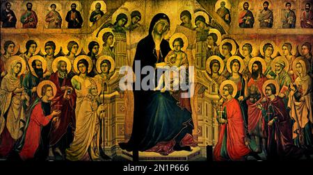 Maestà of Duccio, 1308–1311 altarpiece, composed many individual paintings, commissioned city of ...