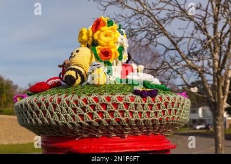 Spring Easter themed postbox topper in Poole, Dorset UK - post box ...