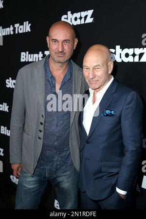 Daniel Stewart and Patrick Stewart arrive at the STARZ Presents the Los ...