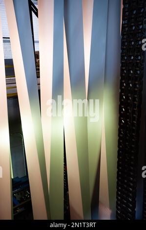 Metallurgical factory in Germany, the process of galvanizing strip ...