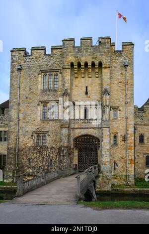 Drawbridge Hever Castle Kent UK Stock Photo - Alamy