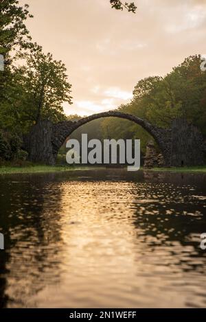 View of Devils bridge in Germany in Saxony Stock Photo - Alamy