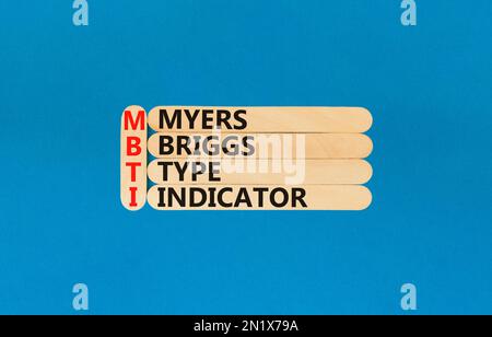 MBTI Myers Briggs type indicator symbol. Concept words MBTI Myers ...