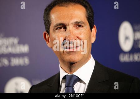 Altice France CEO Alain Weill attends press conference on the occasion ...