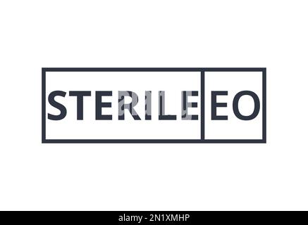 Symbol for sterile medical devices. Concept of packaging and ...