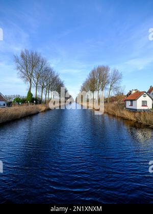 Beautiful view of famous Damme Canal, also known as Damse Vaart or ...