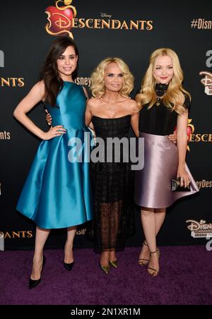 Sofia Carson, left, Kristin Chenoweth, center, and Dove Cameron, cast ...