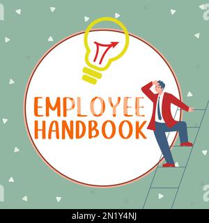 Inspiration showing sign Employee Handbook. Conceptual photo Document ...